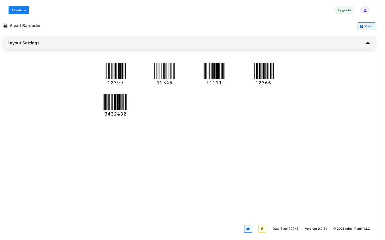 Custom Asset Tag Generator & Barcode Scanner - AdminRemix